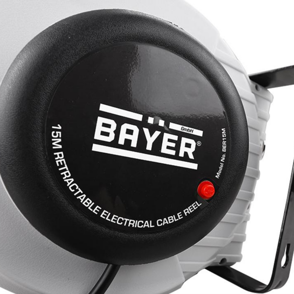 15M Retractable Electrical Cable Extension Lead Power Cord Reel Wall M ...
