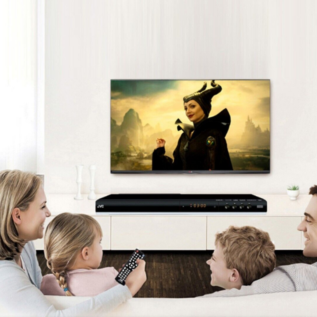 New JVC HDMI Digital DVD Player 1080p Full HD Multi TV System Remote C ...