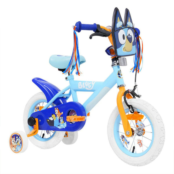 Bluey Boy Girl Kids' 30cm Ready To Roll Bike Bicycle with Training Whe ...
