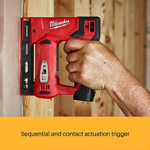 Milwaukee 12V Cordless Crown Stapler 10MM Staple Gun M12 Tool Gauge Sk ...