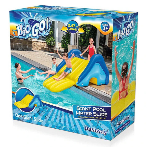 Inflatable Water Slide with Sprinklers 2.47m Long Giant Slide for Swim ...