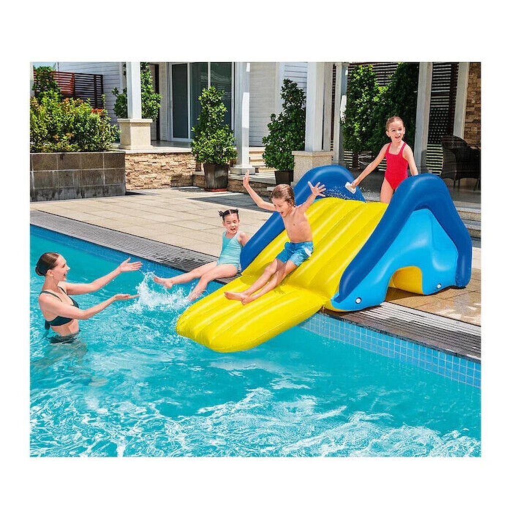 Inflatable Water Slide with Sprinklers 2.47m Long Giant Slide for Swim ...